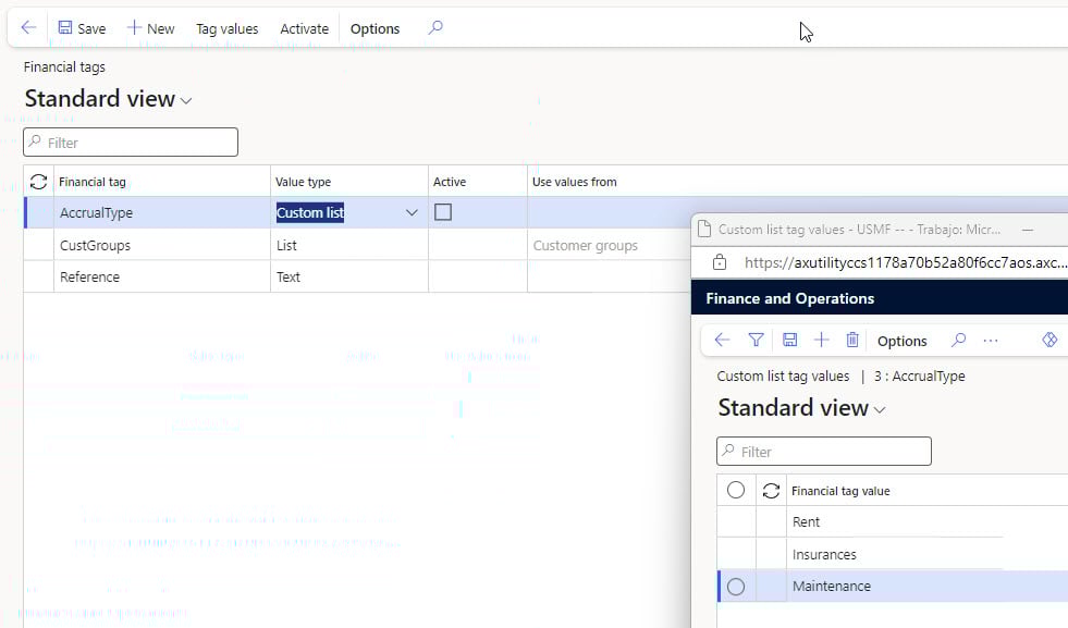 Financial tags - discovering
