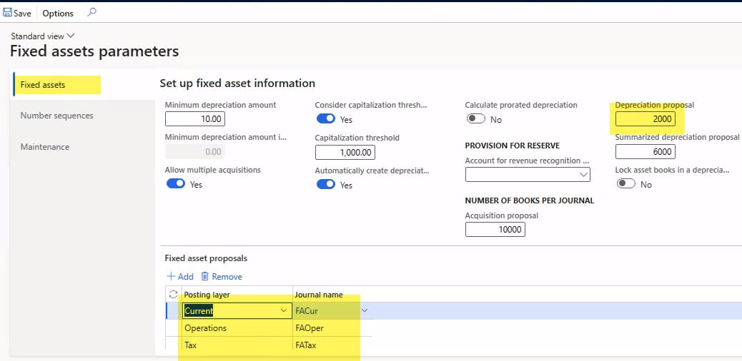 Fixed assets – Depreciation across companies
