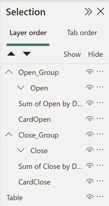 Create custom toggle buttons in power BI