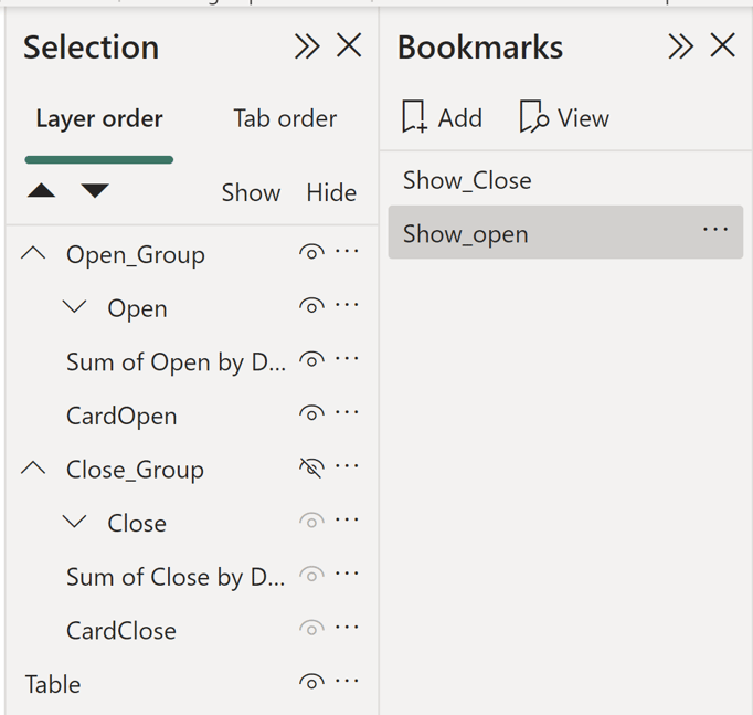 Create custom toggle buttons in power BI