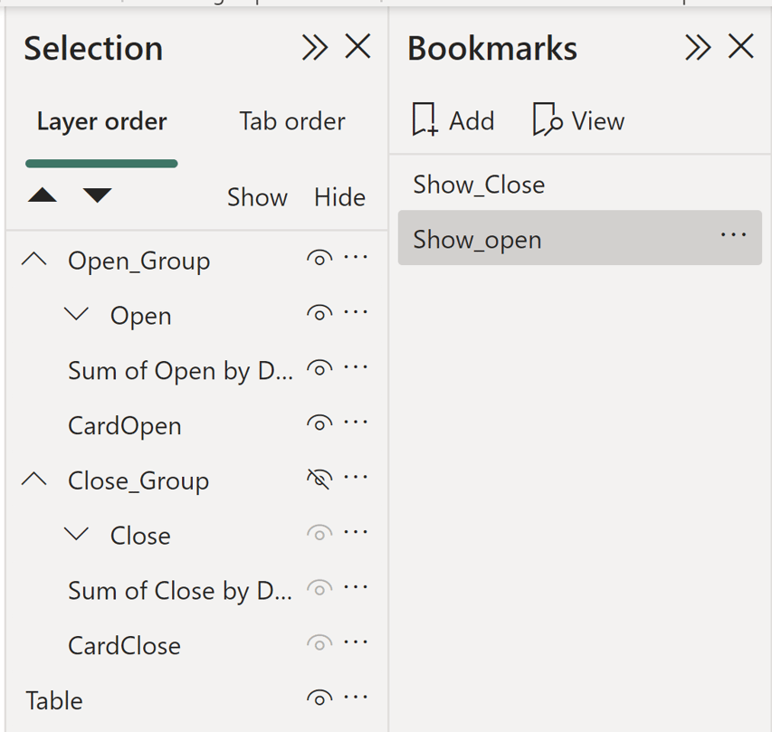 Create custom toggle buttons in power BI