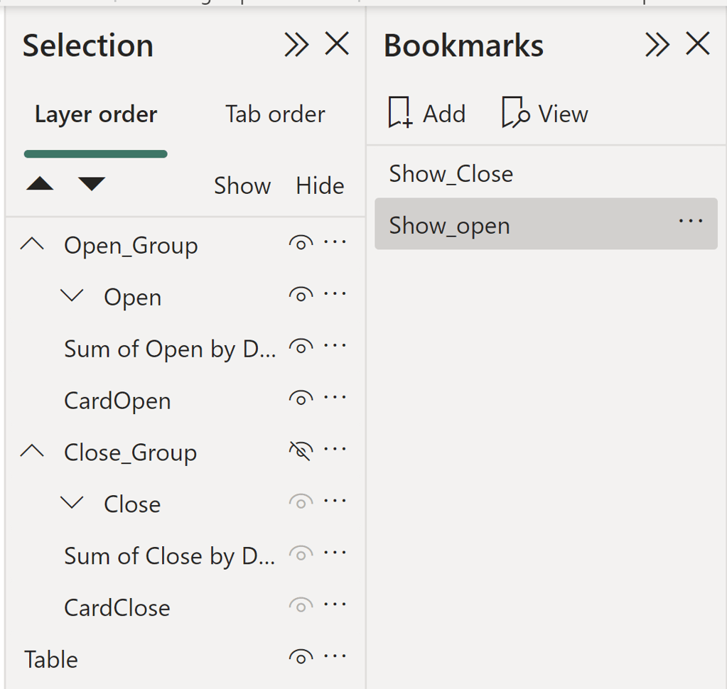Create custom toggle buttons in power BI