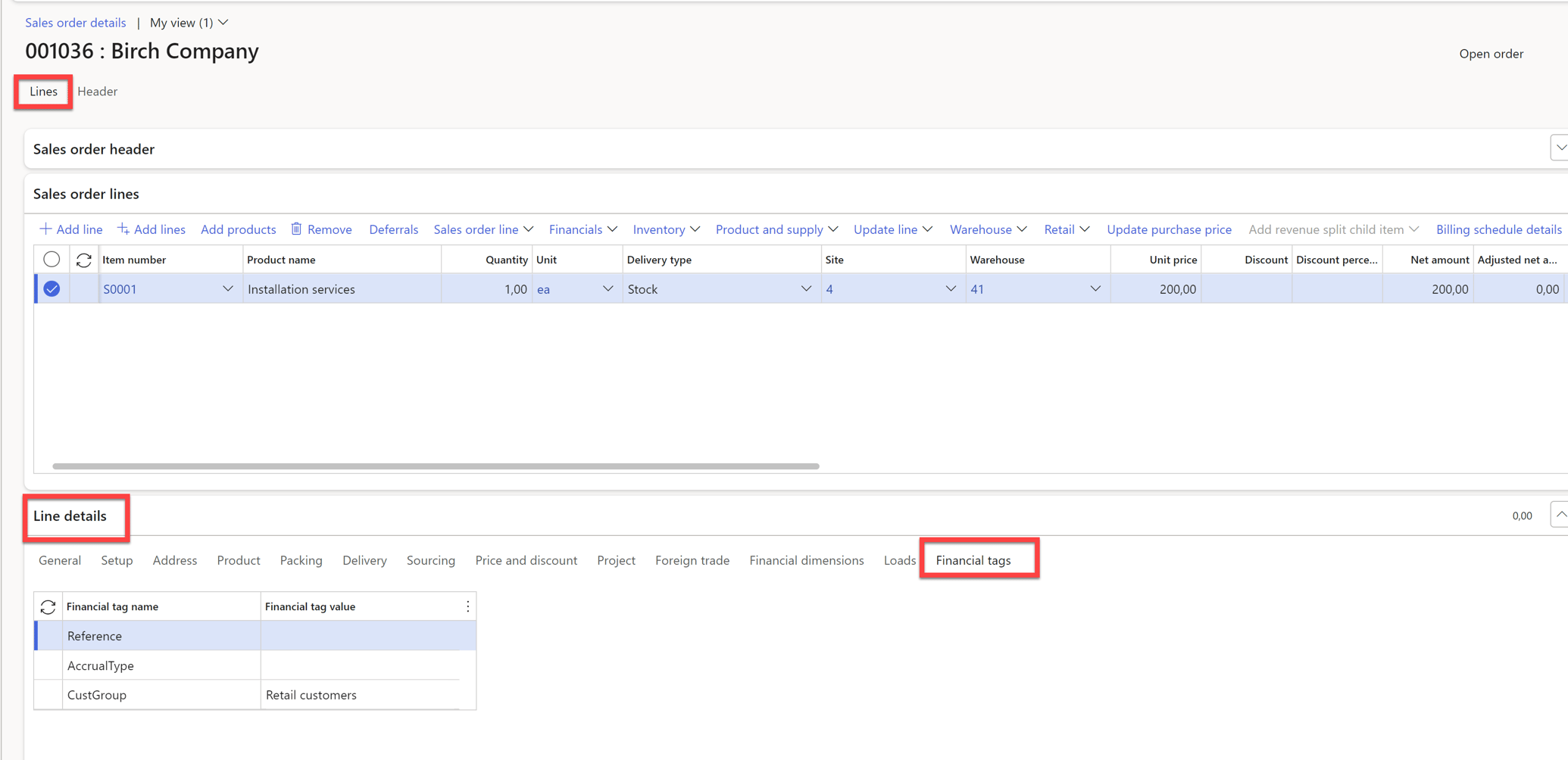 Financial tags - discovering