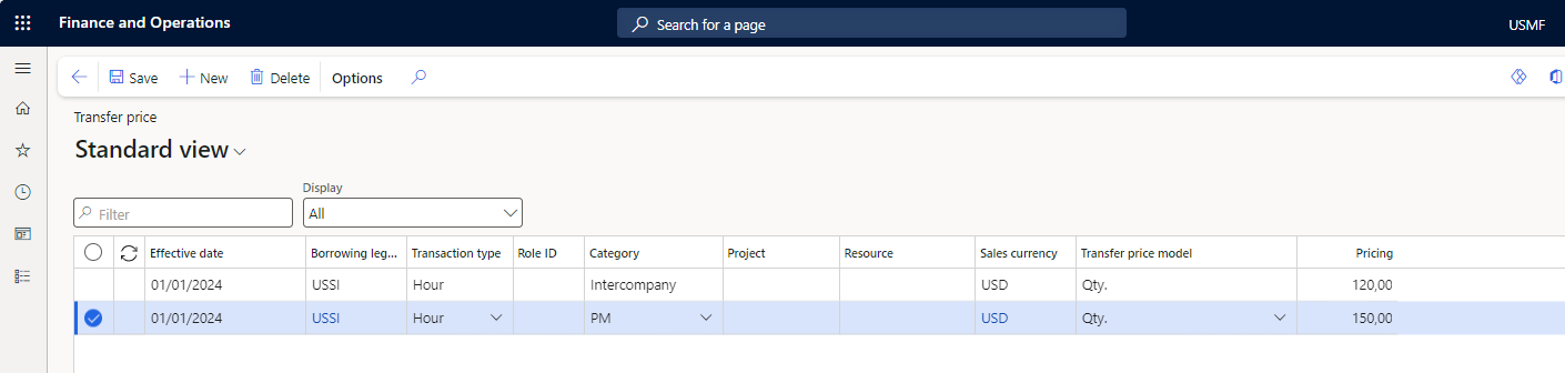 Intercompany timesheets setup and process