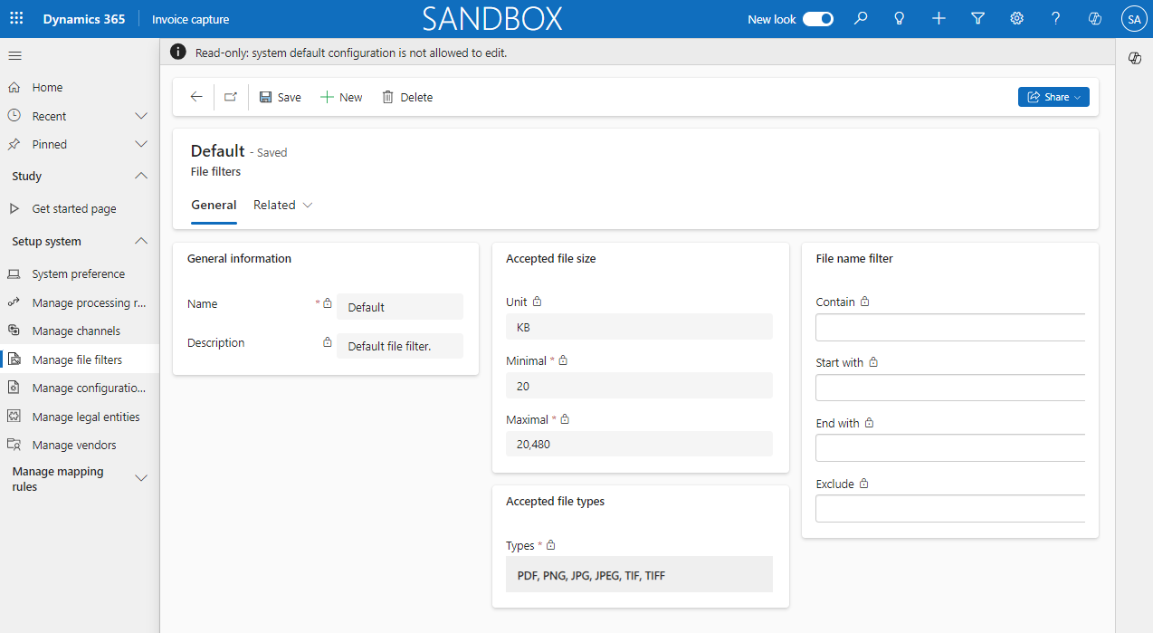 Invoice capture in Dynamics 365 Finance
