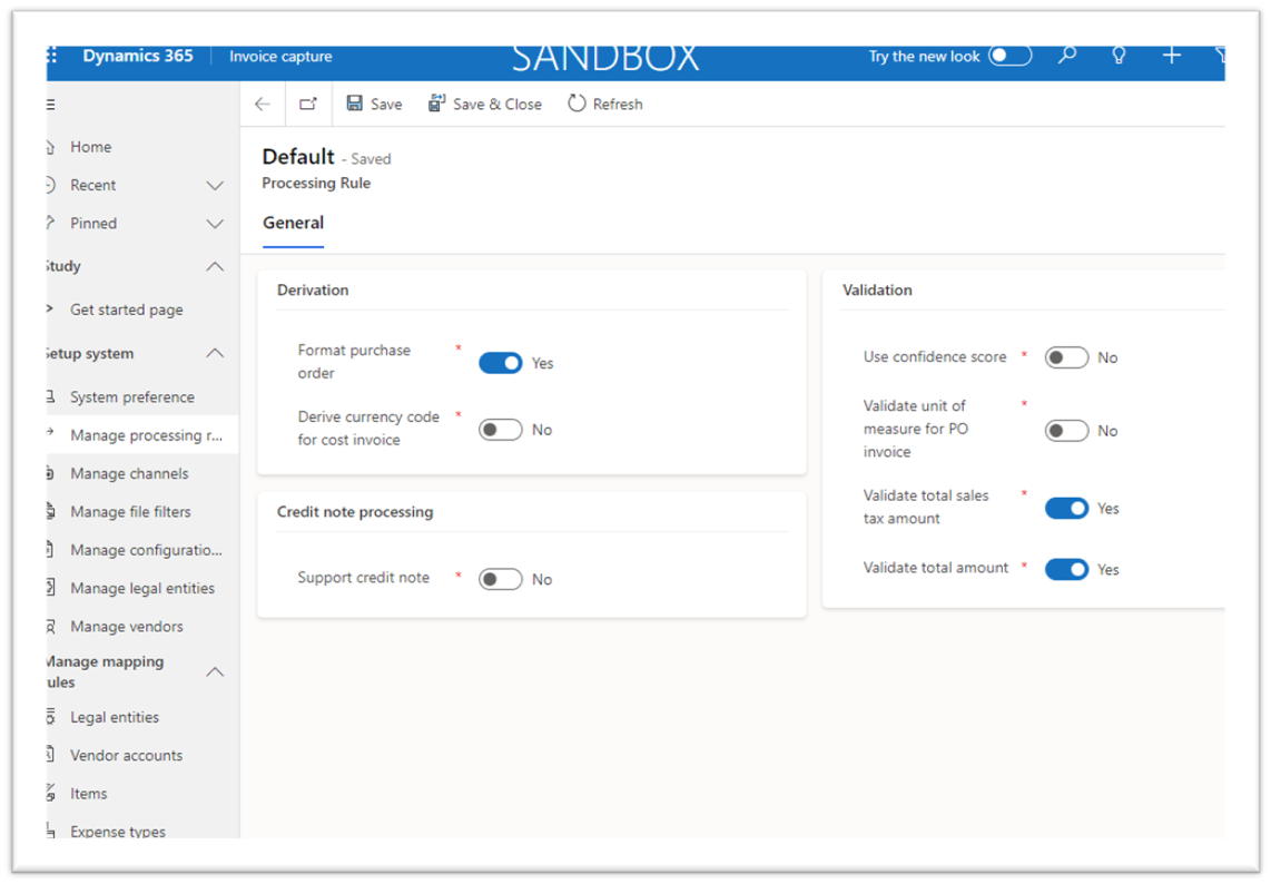 Invoice capture in Dynamics 365 Finance