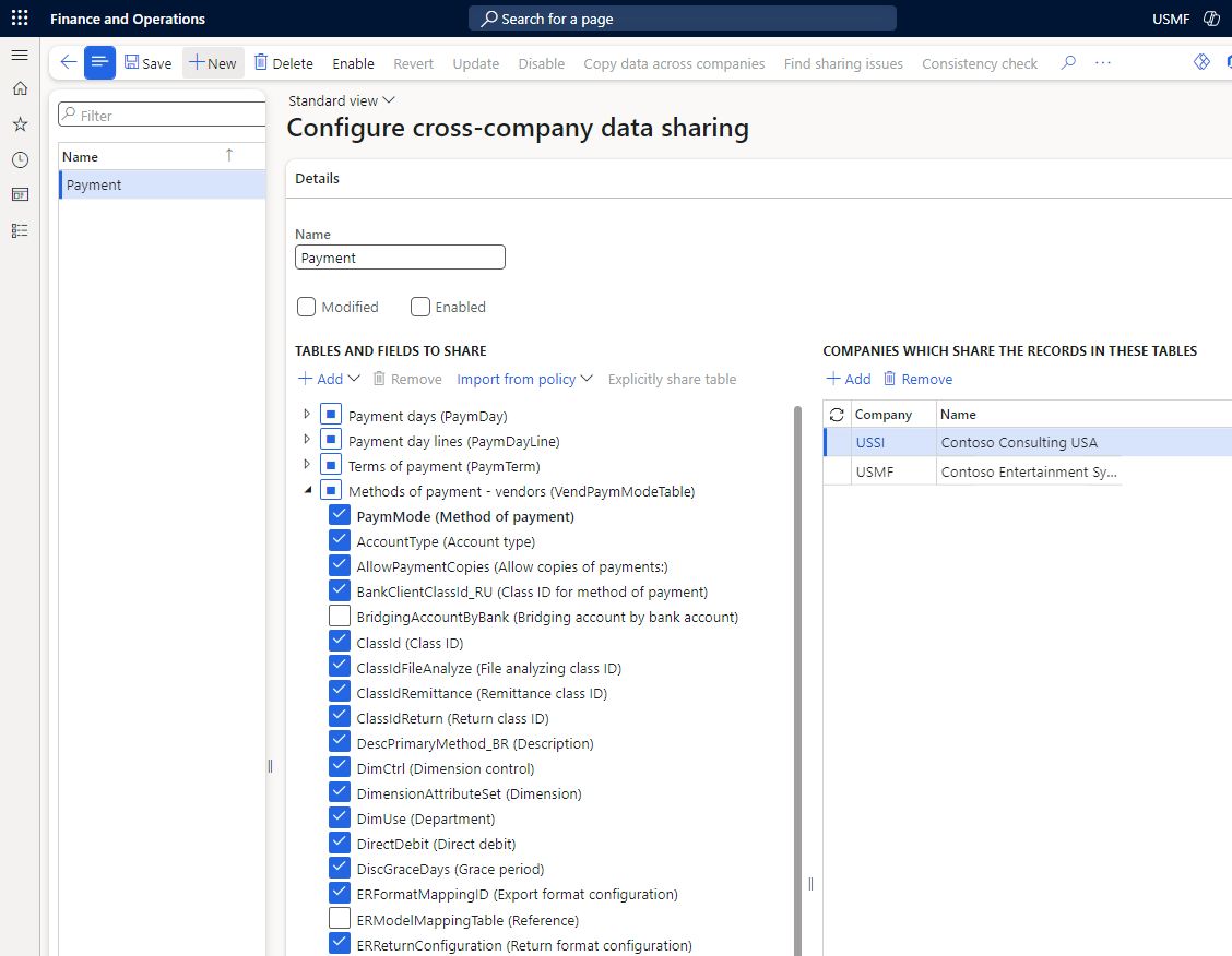 Cross Company Data sharing in Dynamics 365 Finance