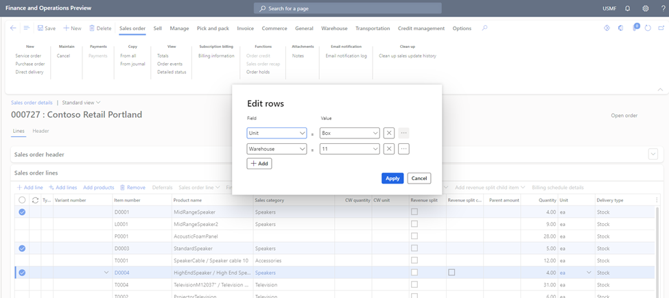 New feature: Bulk edit in grid