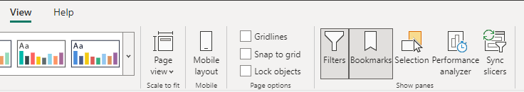 Working with bookmarks in Power BI