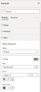 Create buttons in Power BI