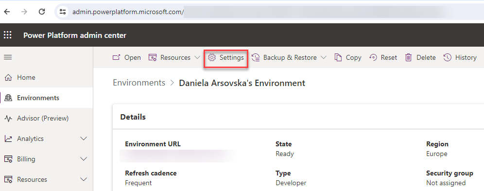 Enabling Copilot in Power Platform